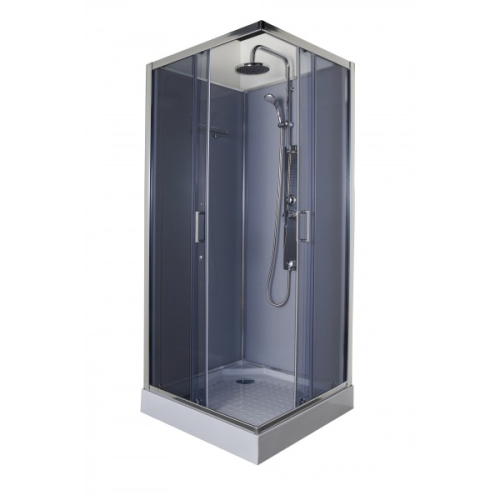 Closed Shower cabin "LIMBO", without ceiling, 90x90x225 cm ...