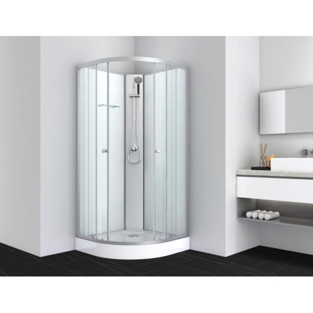 Closed Shower cabin "IDEA 2", without ceiling, 90x90x203 cm ...